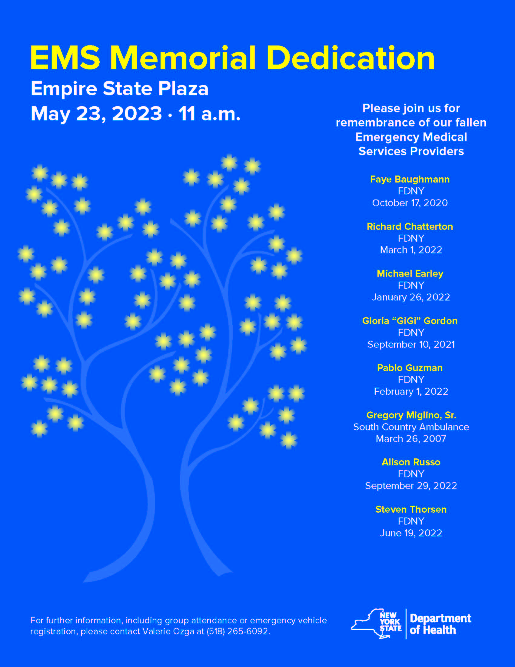 EMS Memorial Ceremony – UB|MD Emergency Medicine EMS Division