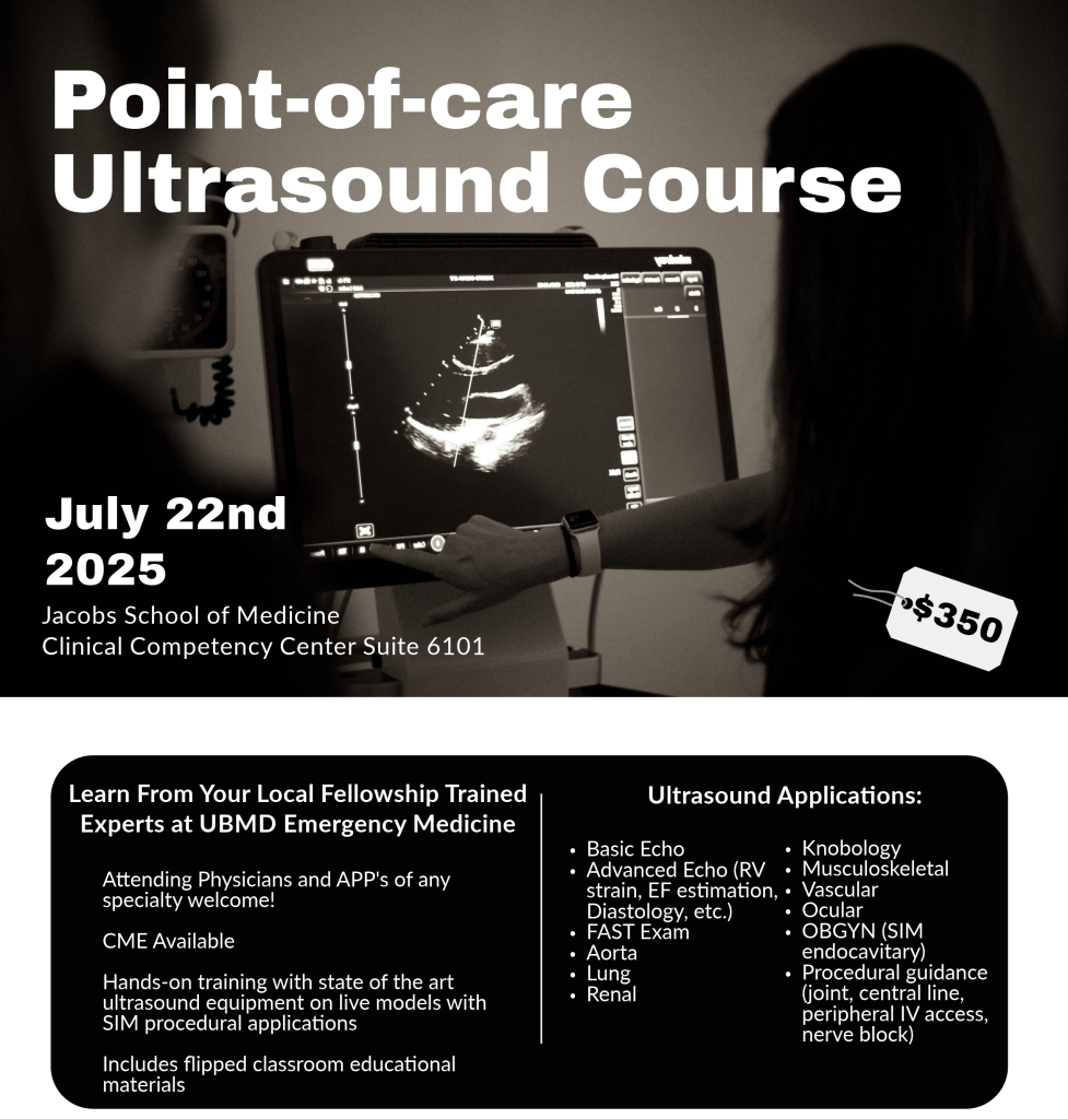 Ultrasound Course – UB|MD Emergency Medicine EMS Division